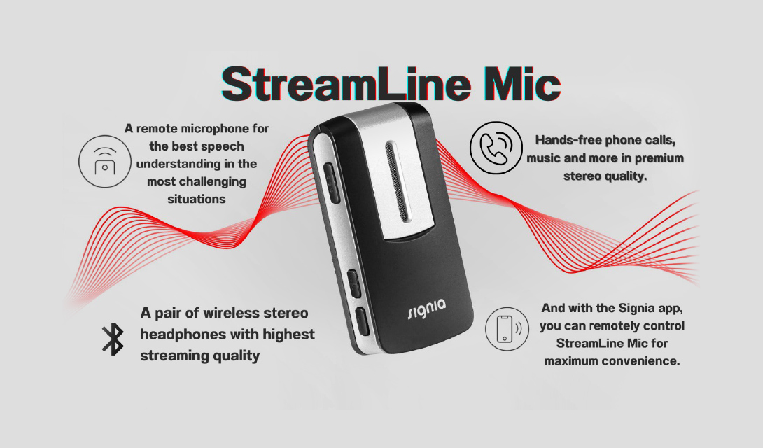 Hearing aid Signia Streamline Mic ไมโครโฟนสุดล้ำที่จะทำให้เครื่องช่วย ...